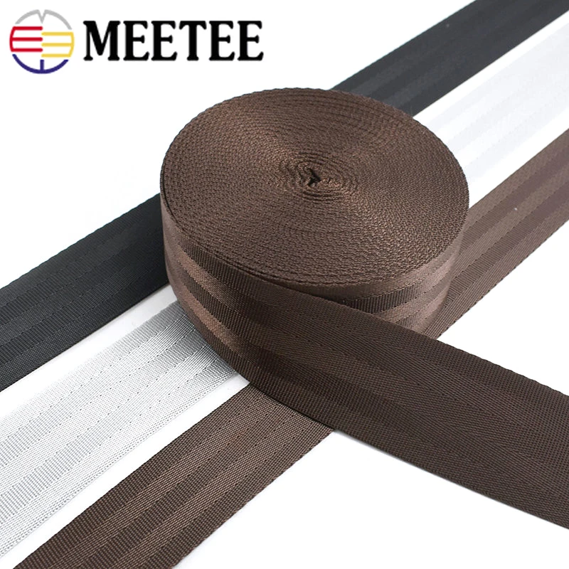 5/10Meter 20 50mm Nylon Webbing Tape Bag Backpack Lanyard Strap Safety ...
