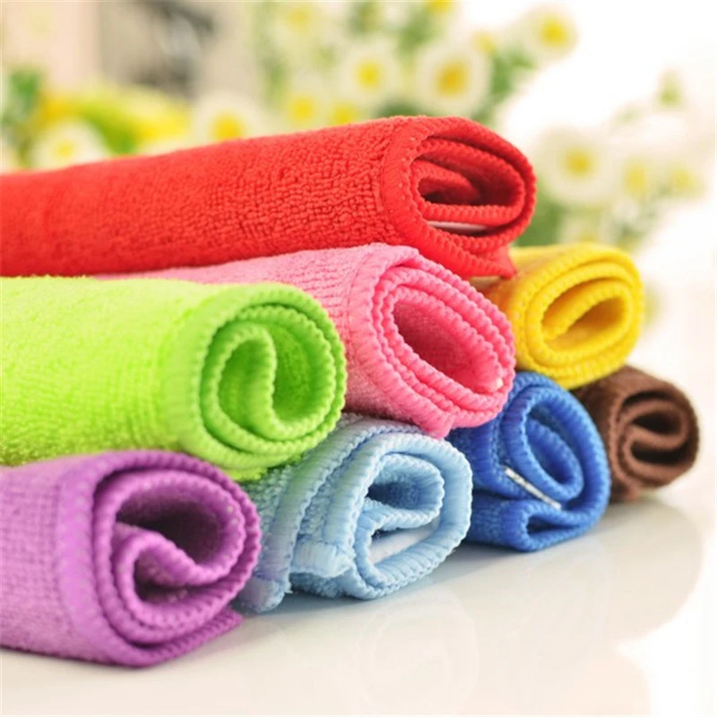 Fiber-dishcloth-Double-layer-Absorbent-Microfiber-Kitchen-Dish-Cloth ...