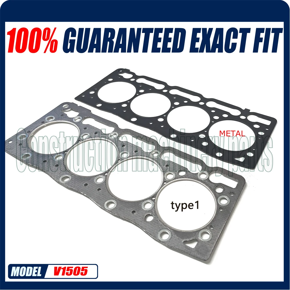 New V1505 Cylinder Head Gasket For Kubota KX71-3 KX71-3S Engine 16394 ...