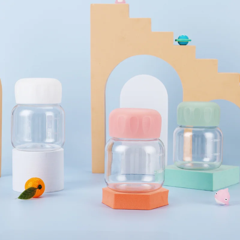 Small-Water-Bottle-Transparent-Portable-Coffee-Tea-Juice-Milk-Bottle ...