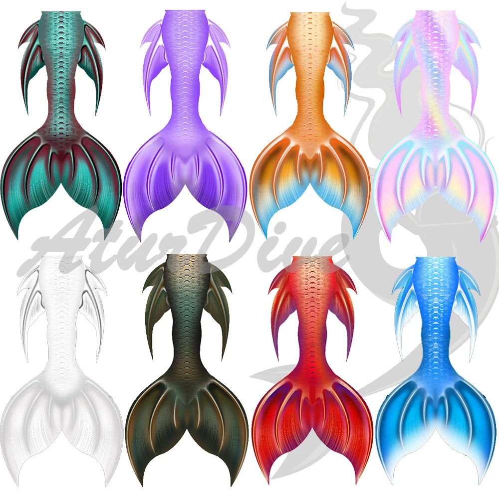 Cauda-artificial-Mermaid-peixe-profissional-tamanho-grande-crian-as ...