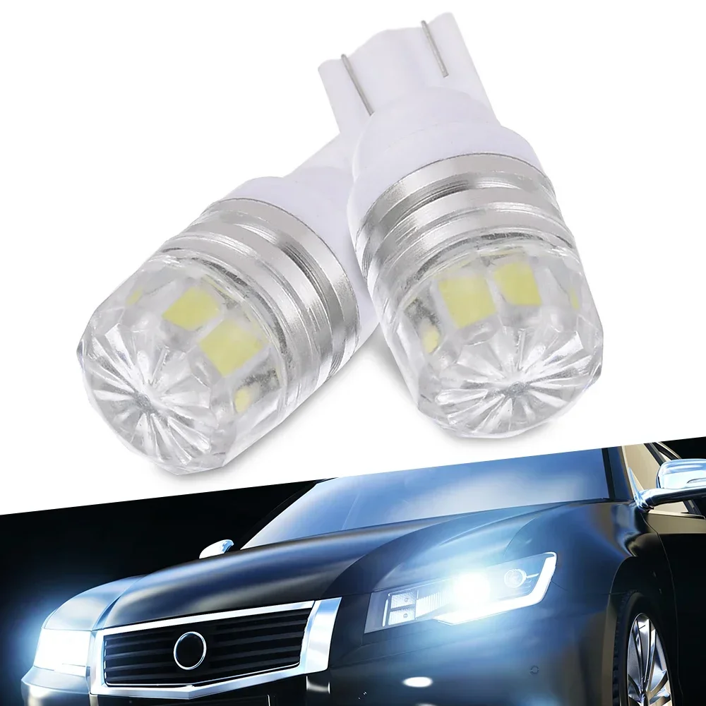 2x-Super-Bright-DC-12V-LED-Bulbs-Car-Signal-Bulb-T10-W5W-194-Low-Power ...
