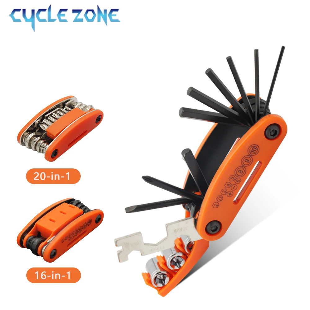 Mutilfunction 20 in 1 Bicycle Repair Tool MTB Road Bike 16 in 1 Repair ...