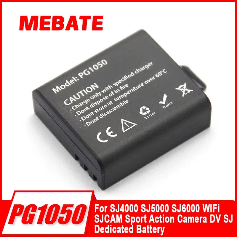3.7V 1050mAh PG1050 New Li-ion Battery For SJ4000 SJ5000 SJ6000 WIFi ...