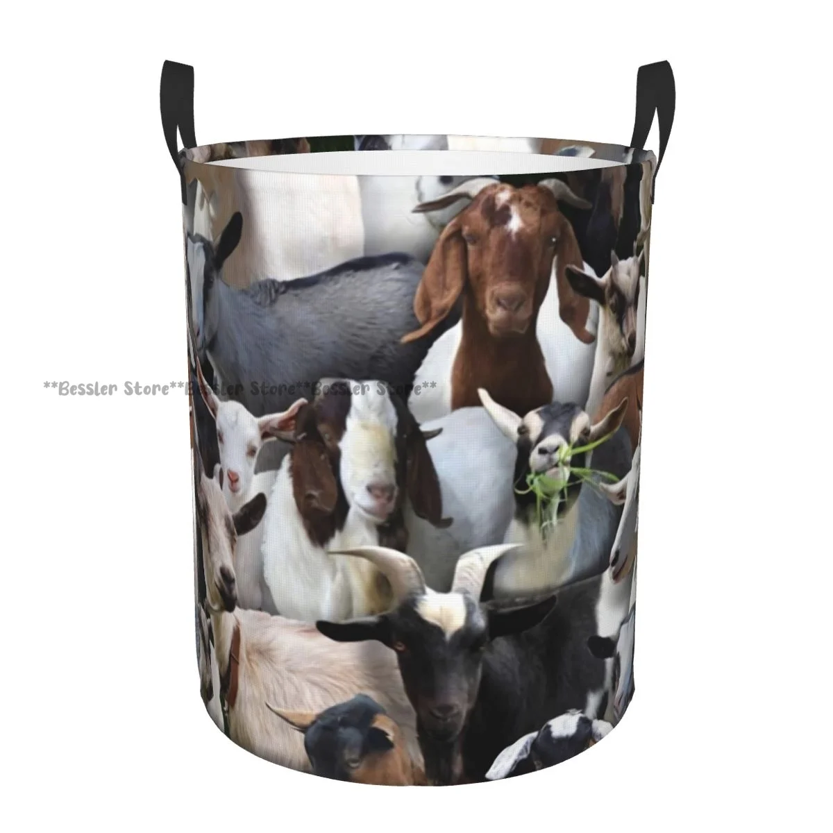Farm-Goats-Animals-Laundry-Basket-Folding-Dirty-Clothes-Toys-Storage ...