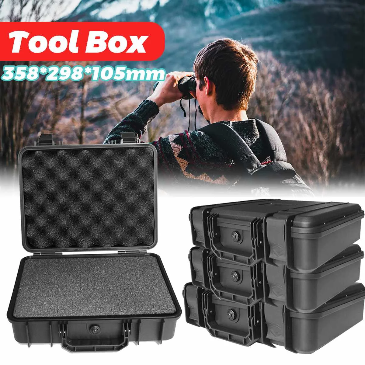 Waterproof-Shockproof-Tool-Case-Sealed-Tool-Box-Safety-Resistant-Camera ...