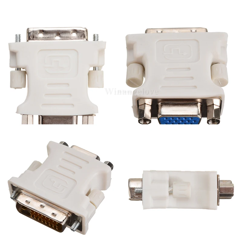 10-Piece-24-1-Pin-VGA-Adapters-DVI-D-Male-To-15-Pin-Female-Adapter ...