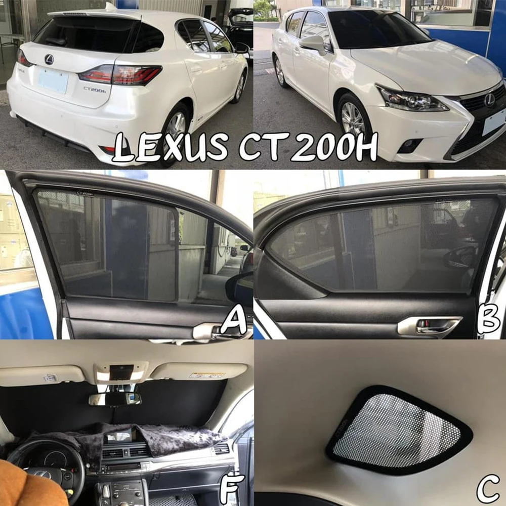 For Lexus CT 200H 2011-2022 Magnetic Car Rear Side Baby Window SunShade ...