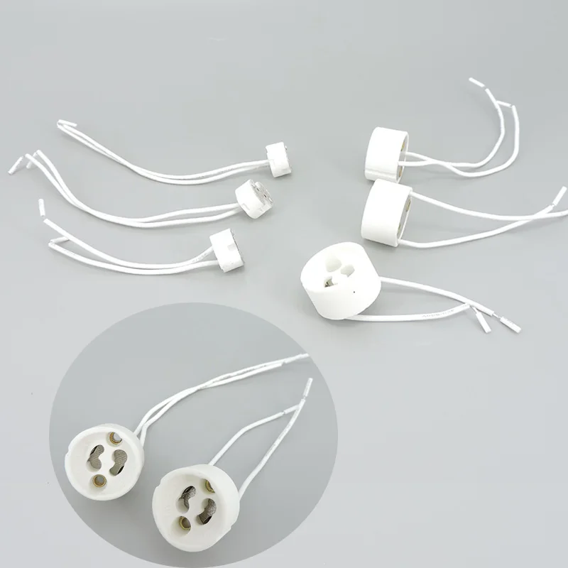 5pcs-lot-GU10-MR16-MR11-GU5-3-G4-lamp-holder-socket-base-adapter-Wire ...