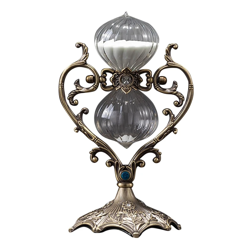 Nordic-Creative-Vintage-Glass-Hourglass-Timer-60-Minutes-Zinc-Alloy ...