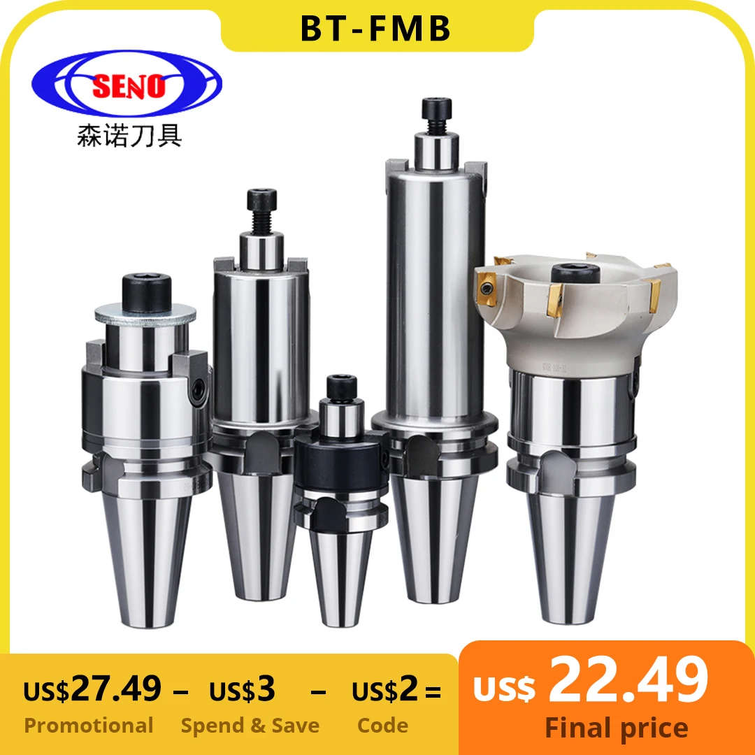 SENO 1PCS BT30 BT40 FMB16 FMB22 FMB27 FMB32 FMB40 Metric Flathead Milling Tool Holder BT FMB CNC ...