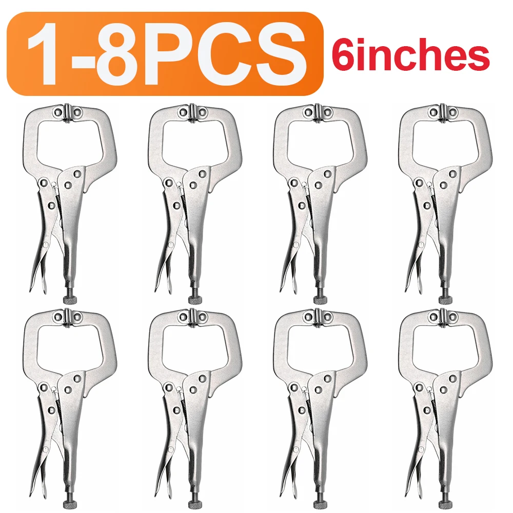 1-5Pcs-Carbon-Steel-Woodworking-Welding-Fixing-C-Shaped-Clamps-Clip ...