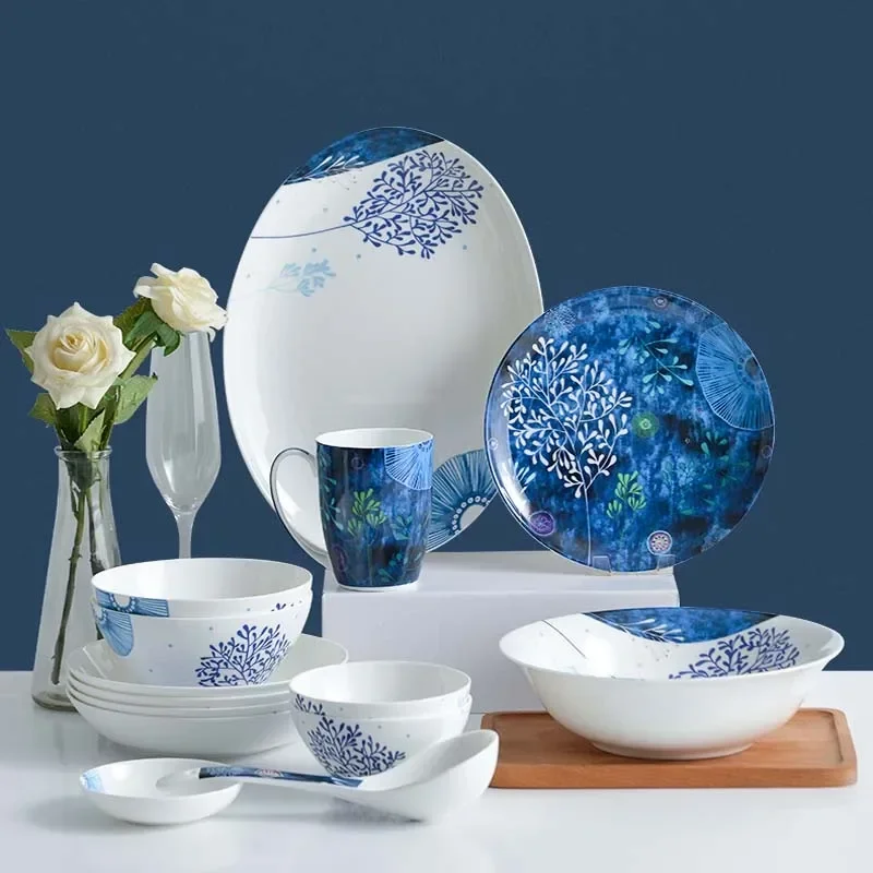 32-pcs-Jingdezhen-Ceramic-Dinnerware-Set-Kitchen-Tableware-Dinner-Dish ...