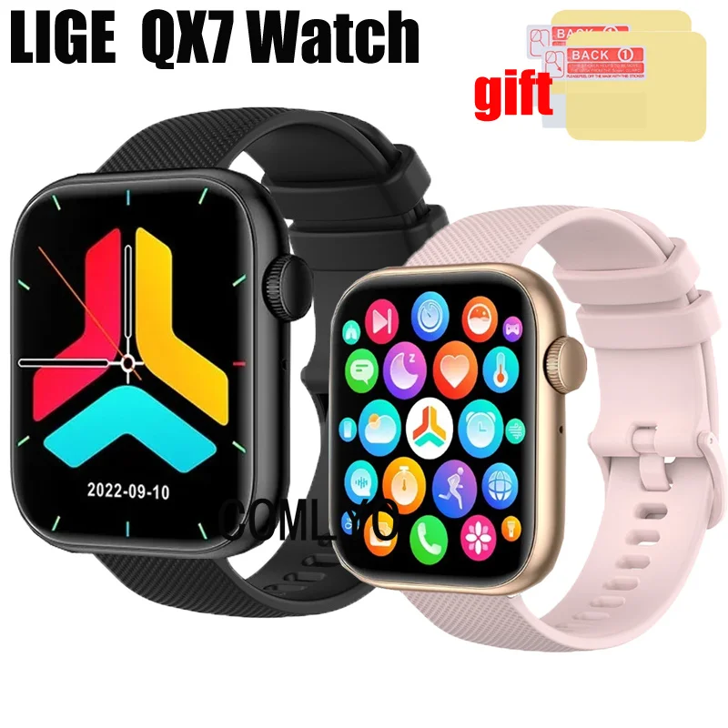 For-LIGE-QX7-Watch-Strap-Women-men-Soft-Silicone-Belt-Smart-Watch ...