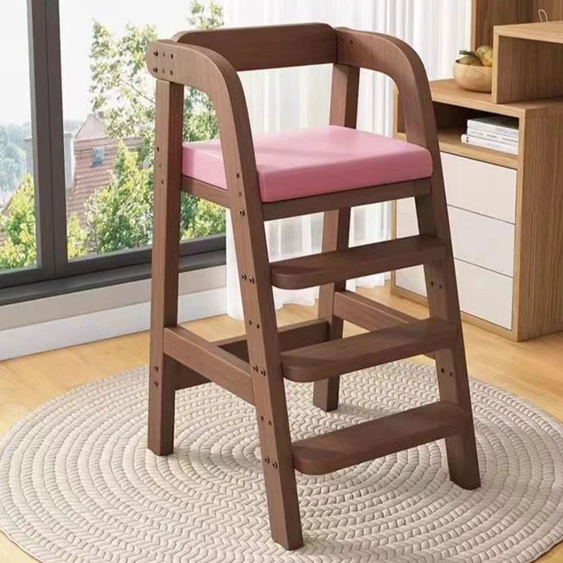 Solid Wood Children Dining Chair Modern Baby Eating Armchair Home ...