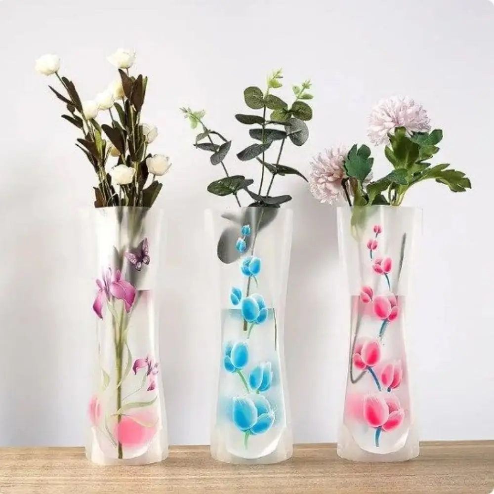 1PC-Color-Random-PVC-Folding-Durable-Flower-Vase-Foldable-Flower-Vase ...