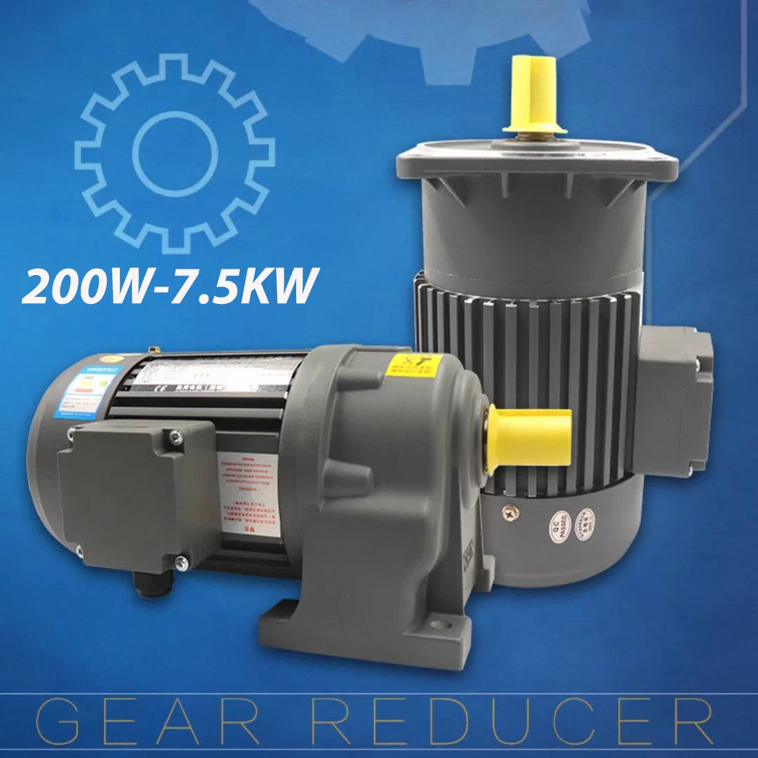 1.1KW gear reduction motor horizontal 2.2KW variable frequency speed ...