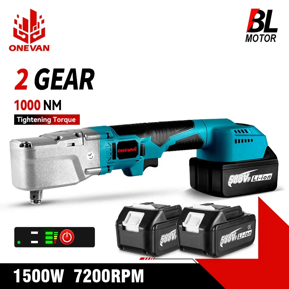 ONEVAN-Brushless-Electric-Ratchet-Wrench-1-2-1000NM-Removal-Screw-Nut ...