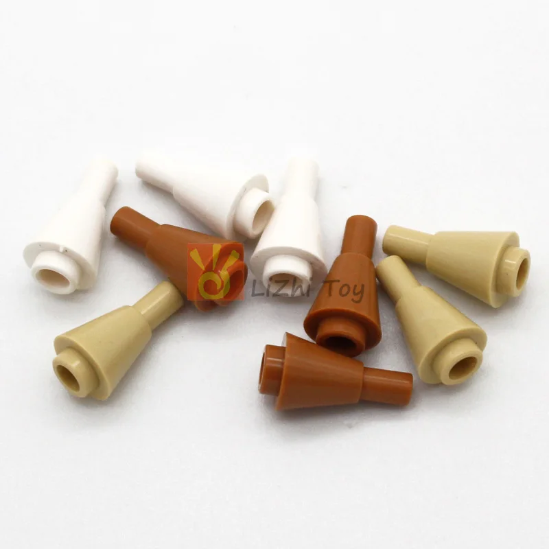 50pcs-Compatible-11610-Brick-Cone-1x1-Inverted-with-Bar-Ice-cream-Cone ...