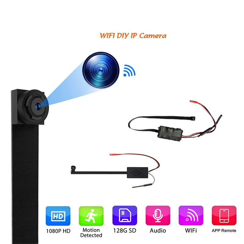 Wifi Ip Mini Camera Hd 1080p Diy Portable Network Camera P2p Micro ...