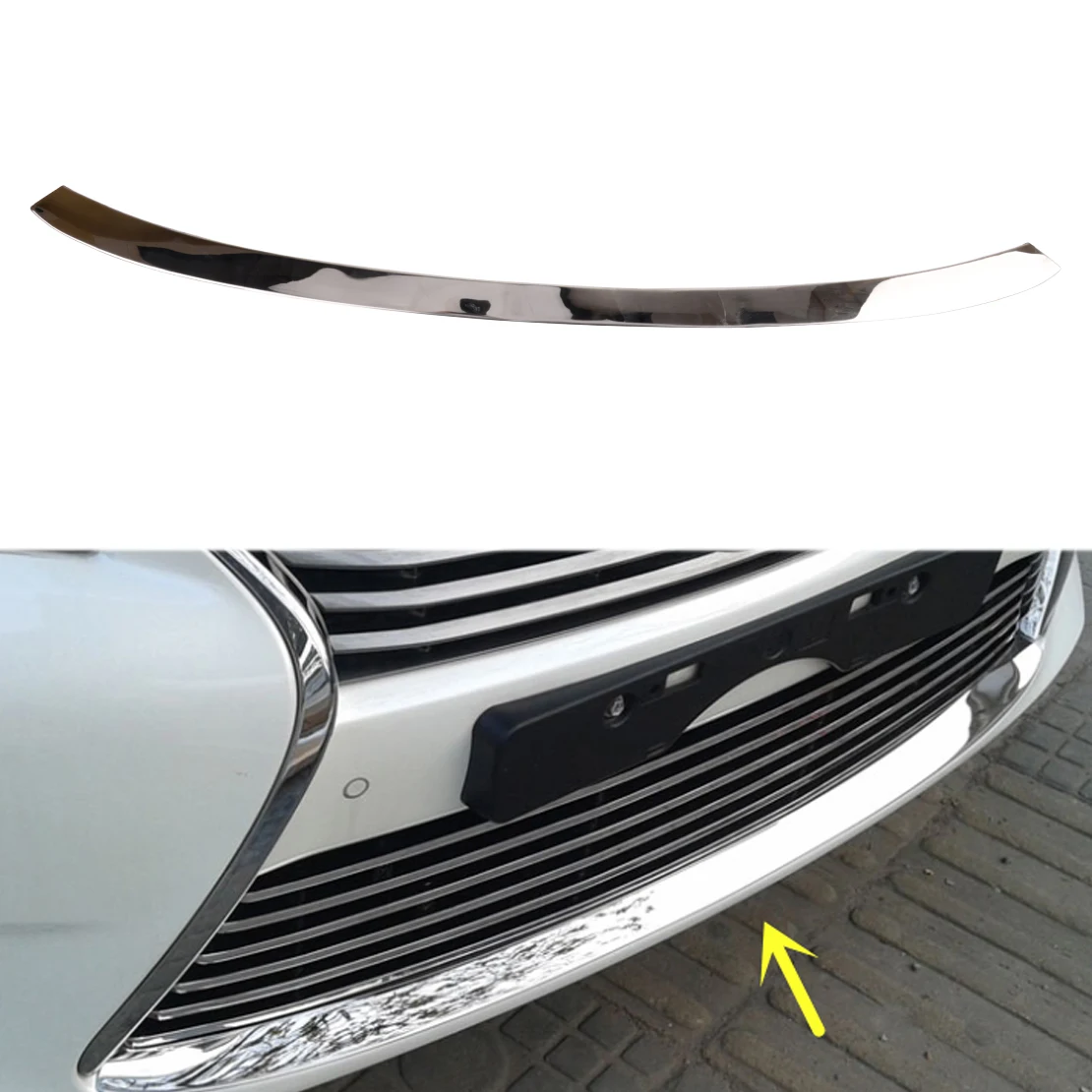 Car-Front-Bumper-Down-Decorative-Trim-Fit-for-Lexus-ES250-ES300-ES350h ...