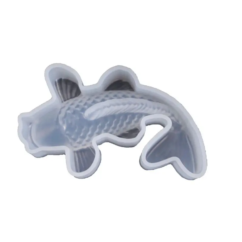 Silicone Mold Fish Shape DIY Epoxy Resin Cement DIY Keychain Pendant ...