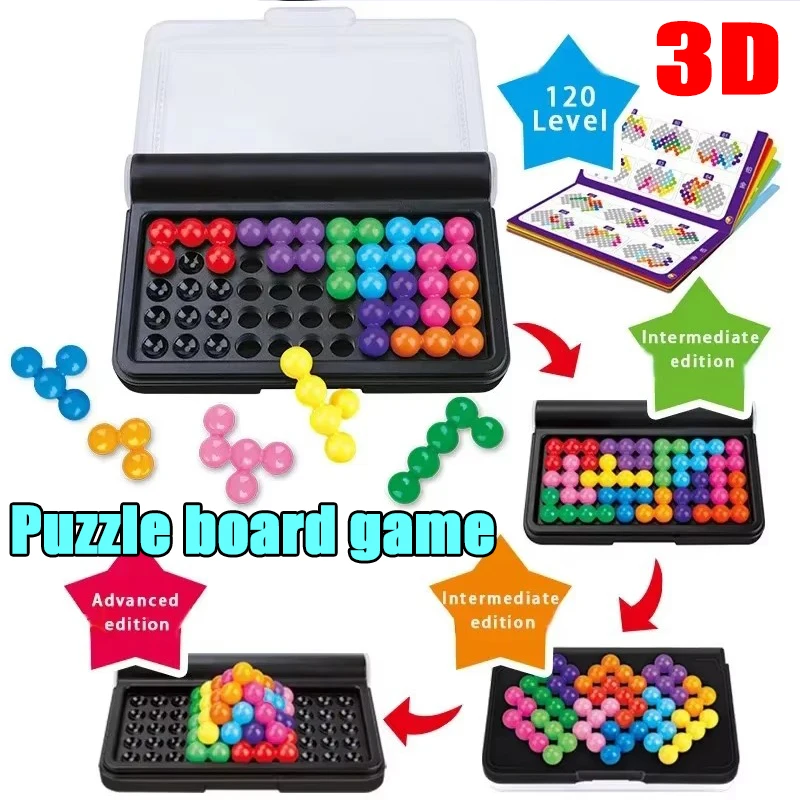 3D-Puzzle-Board-Game-Smart-Magic-Bead-Battle-Intelligence-Game-120 ...