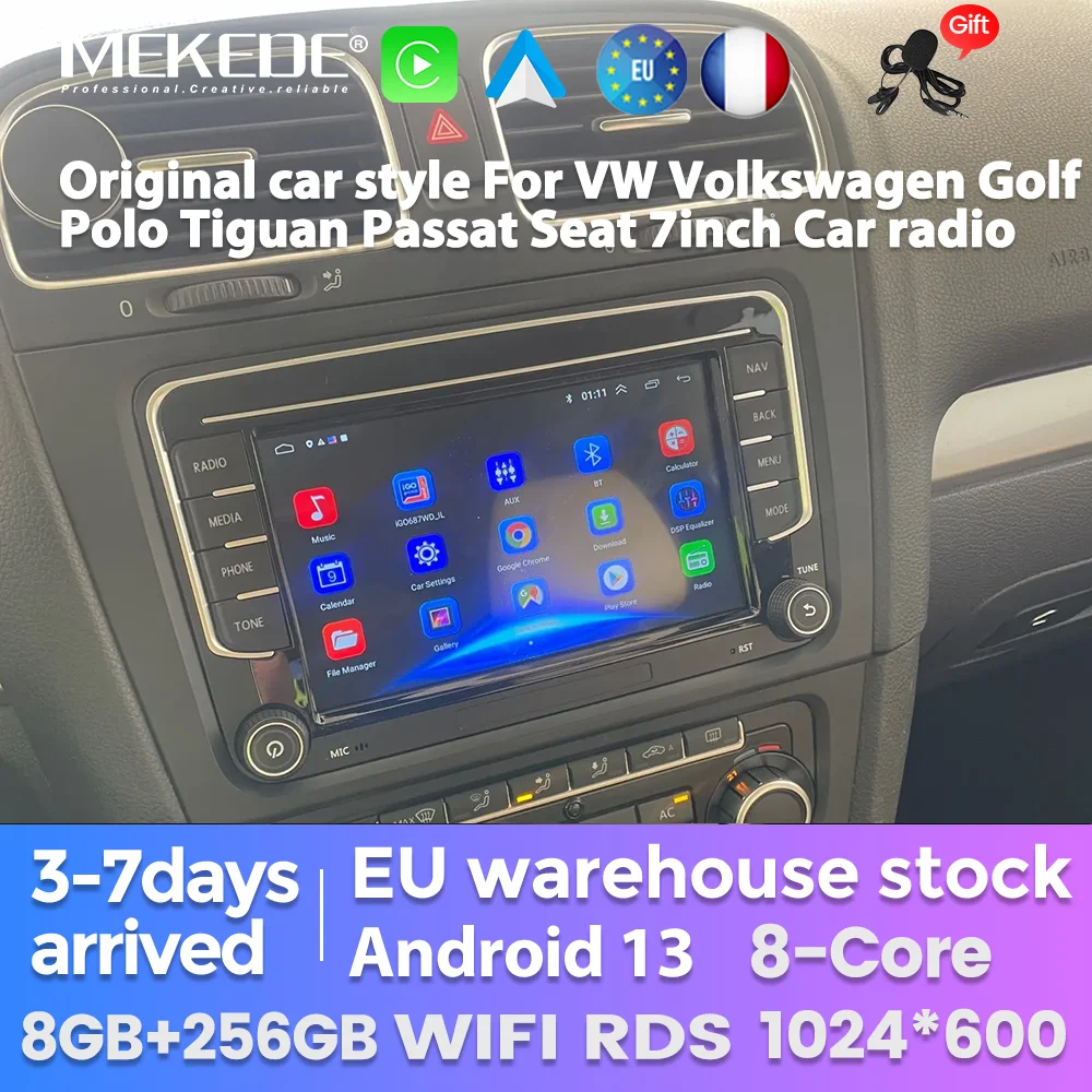 Radio-con-GPS-para-coche-reproductor-Multimedia-con-Carplay-2DIN-RDS ...