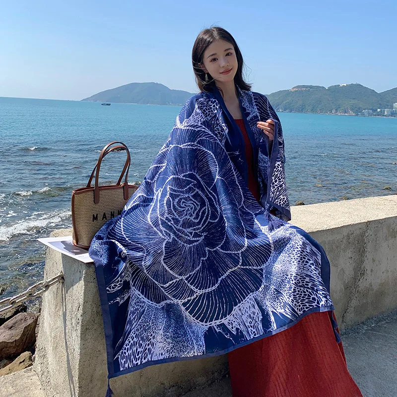 Ethnic Style Beach Towel Summer New Sunshade Sunscreen Oversized Shawl ...