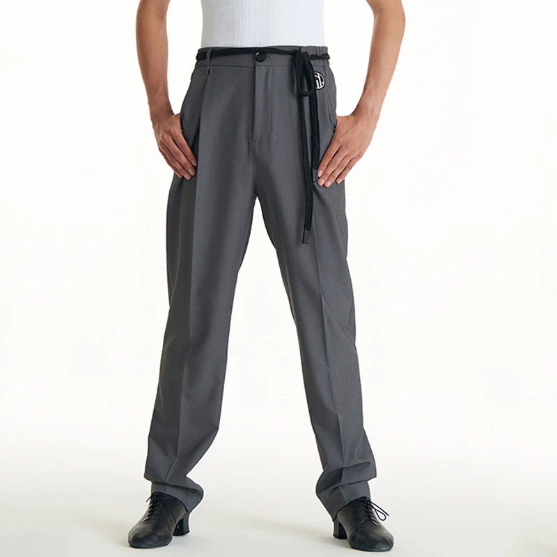 2025 New Latin Dance Pants For Men Drawstring Straight Pants Male ...