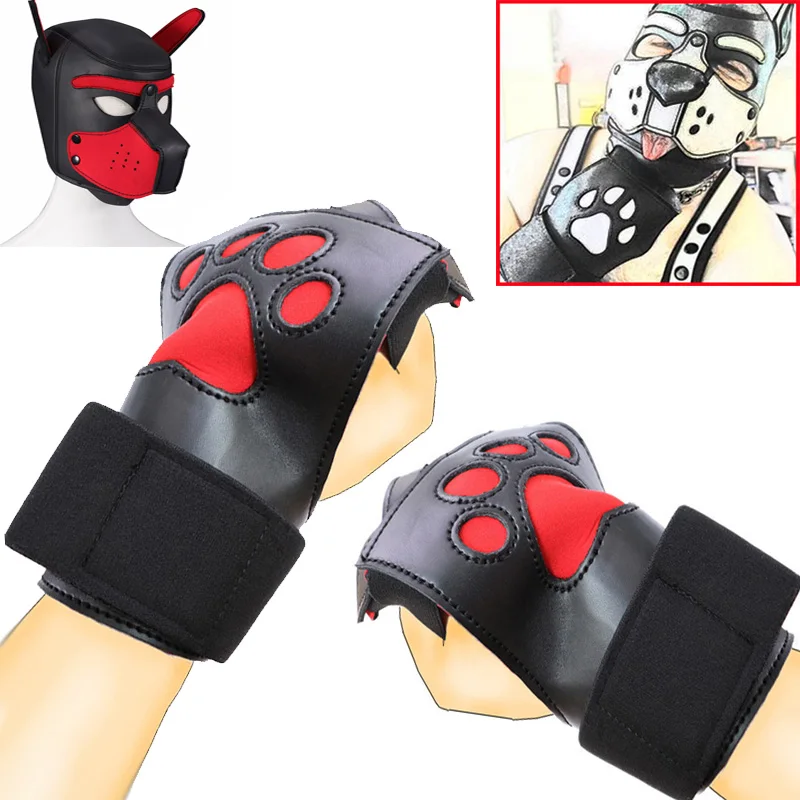 Bdsm Bondage Dog Paw Glove Slave Dog Glove Sex Toy Pup Roleplay Party ...