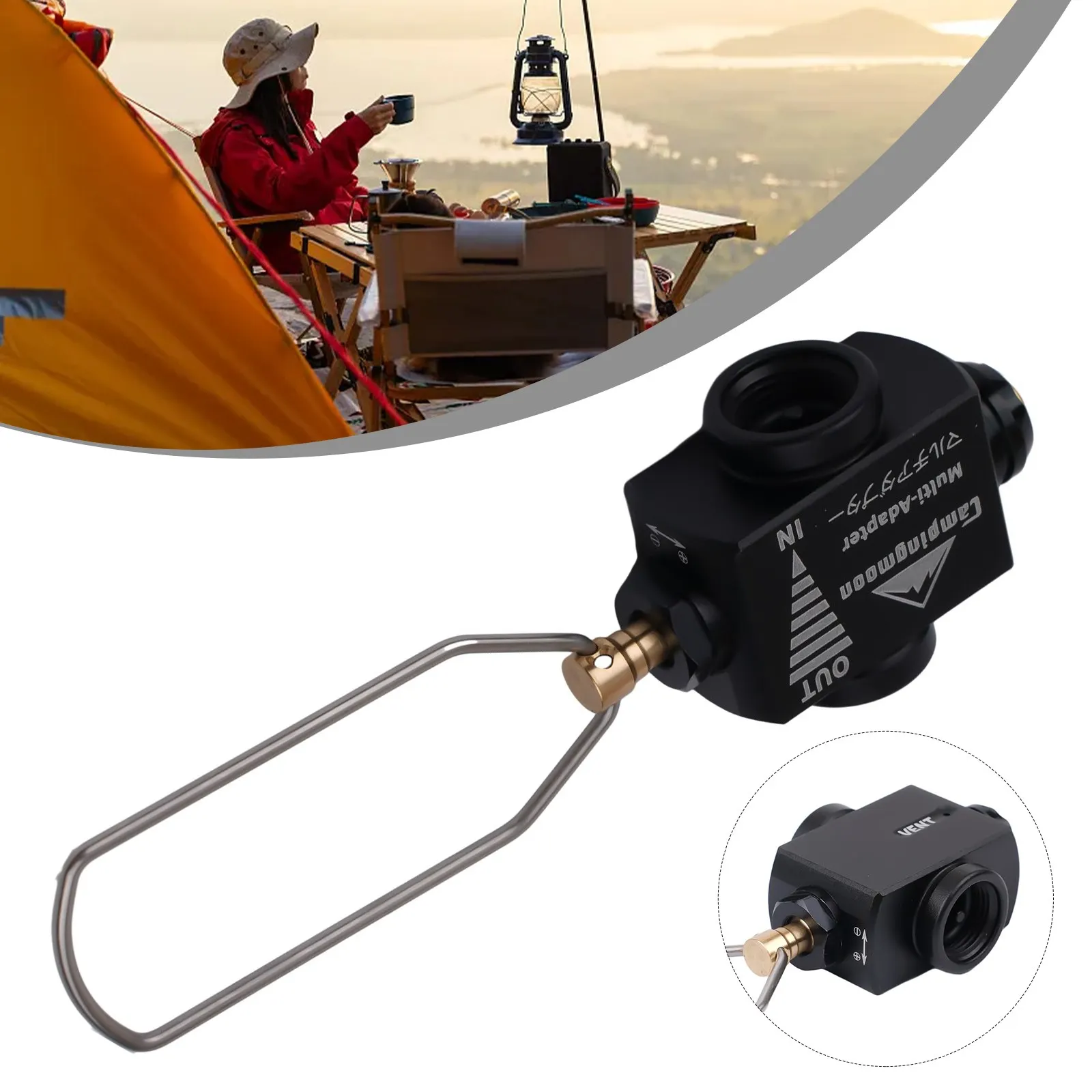 Black-Gas-Canister-Refill-Adapter-Gas-Saver-Canister-Valve-Shifter ...