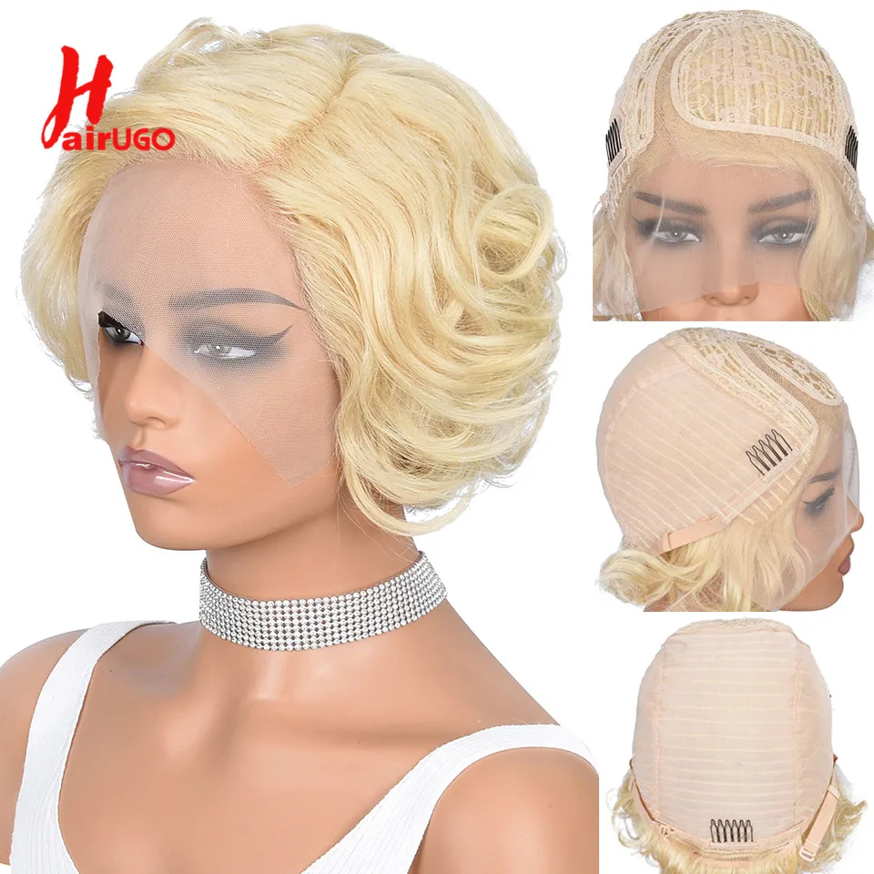 HairUGo-613-Short-Pixie-Cut-T-Part-Lace-Wigs-Pixie-Cut-Wigs-For-Women ...