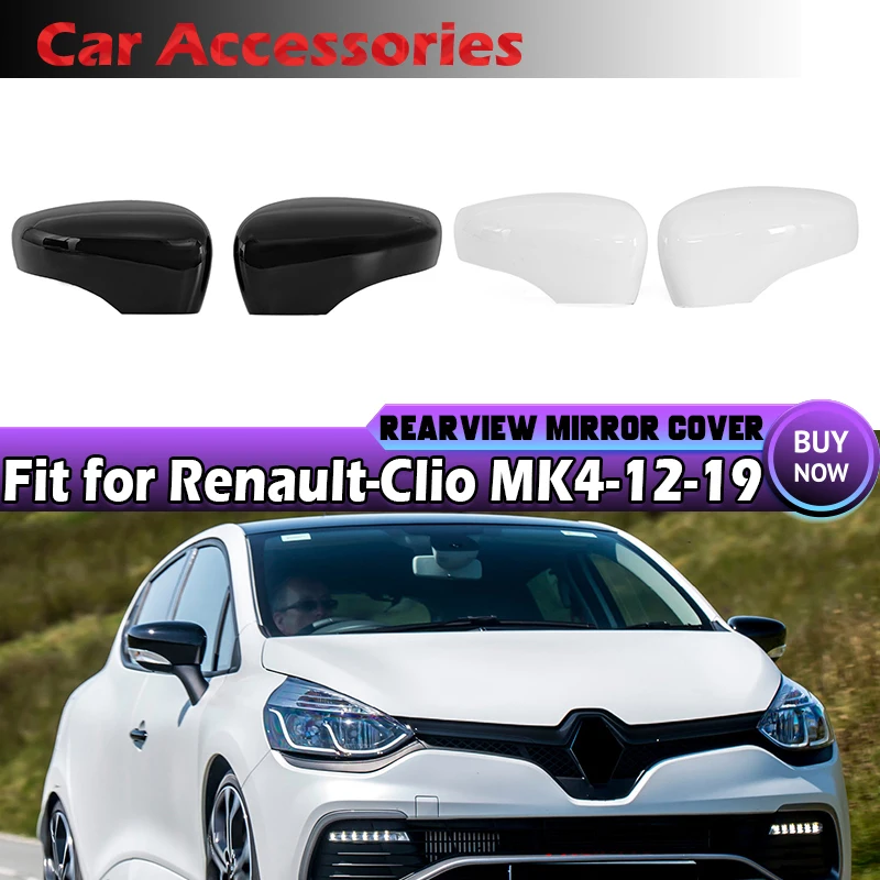 Fit For Renault Clio MK4 2012-2019 RHD Rearview Mirror Cover Housing ...