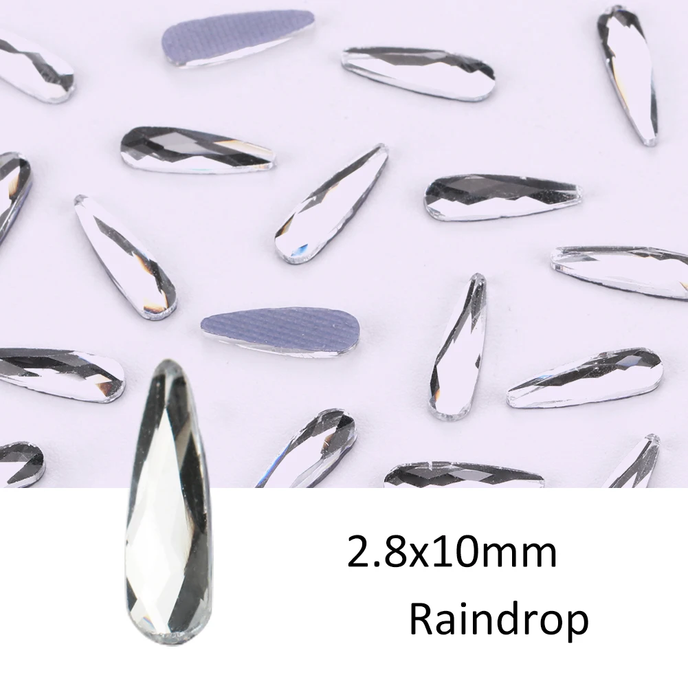 YHB-Glitter-Crystal-Strass-Flatback-Hotfix-Raindrop-Shaped-Rhinestones-For-Shoes-Bags-Phones ...