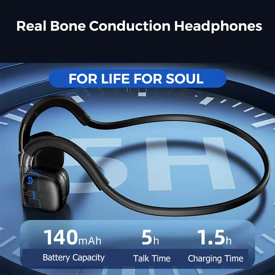2023 New Wireless Bone Conduction Headphones Bluetooth Open-Ear ...