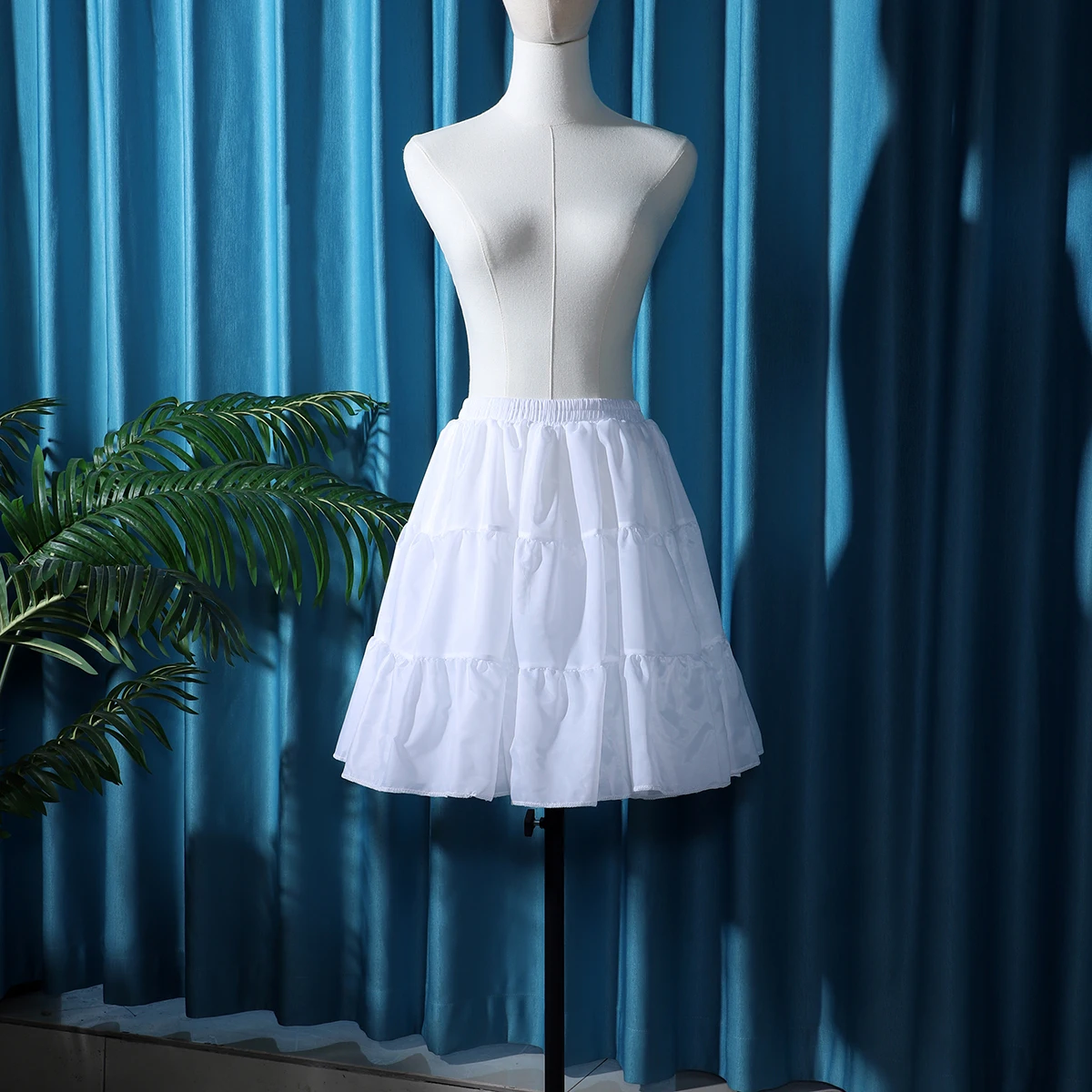 Black-skirt-support-lolita-adjustable-daily-support-violence-cotton ...