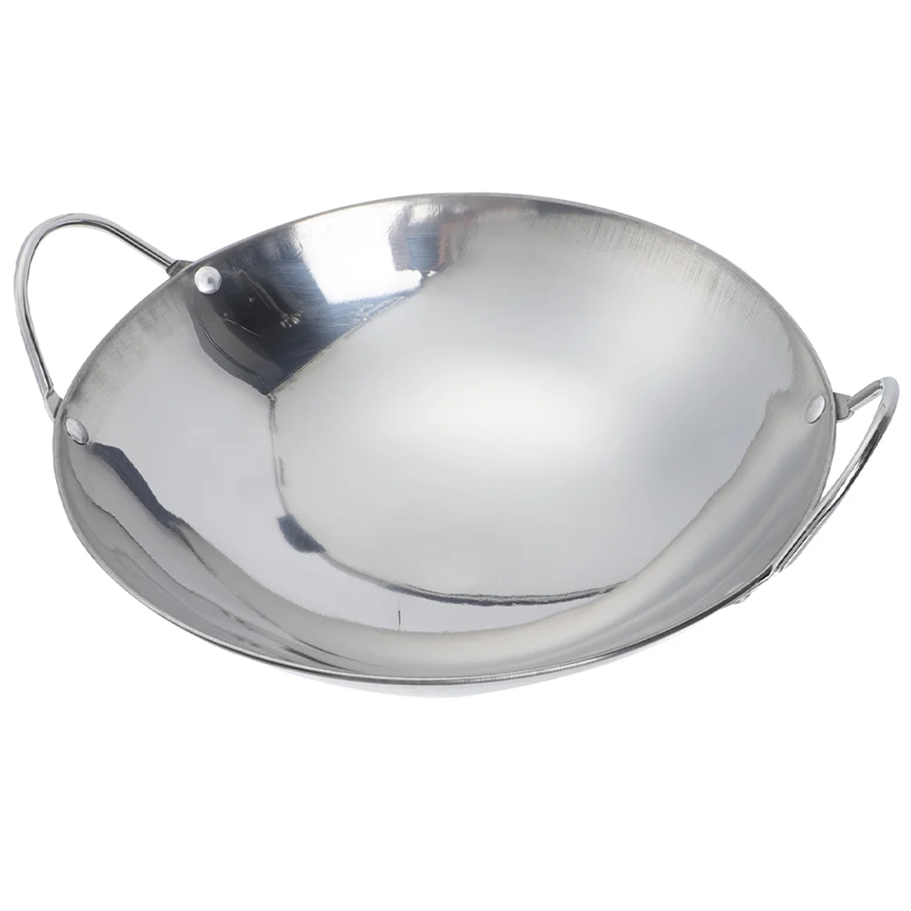 Camping-Cookware-Wok-Stainless-Steel-Griddle-Thicken-Pot-Baking-Pan ...