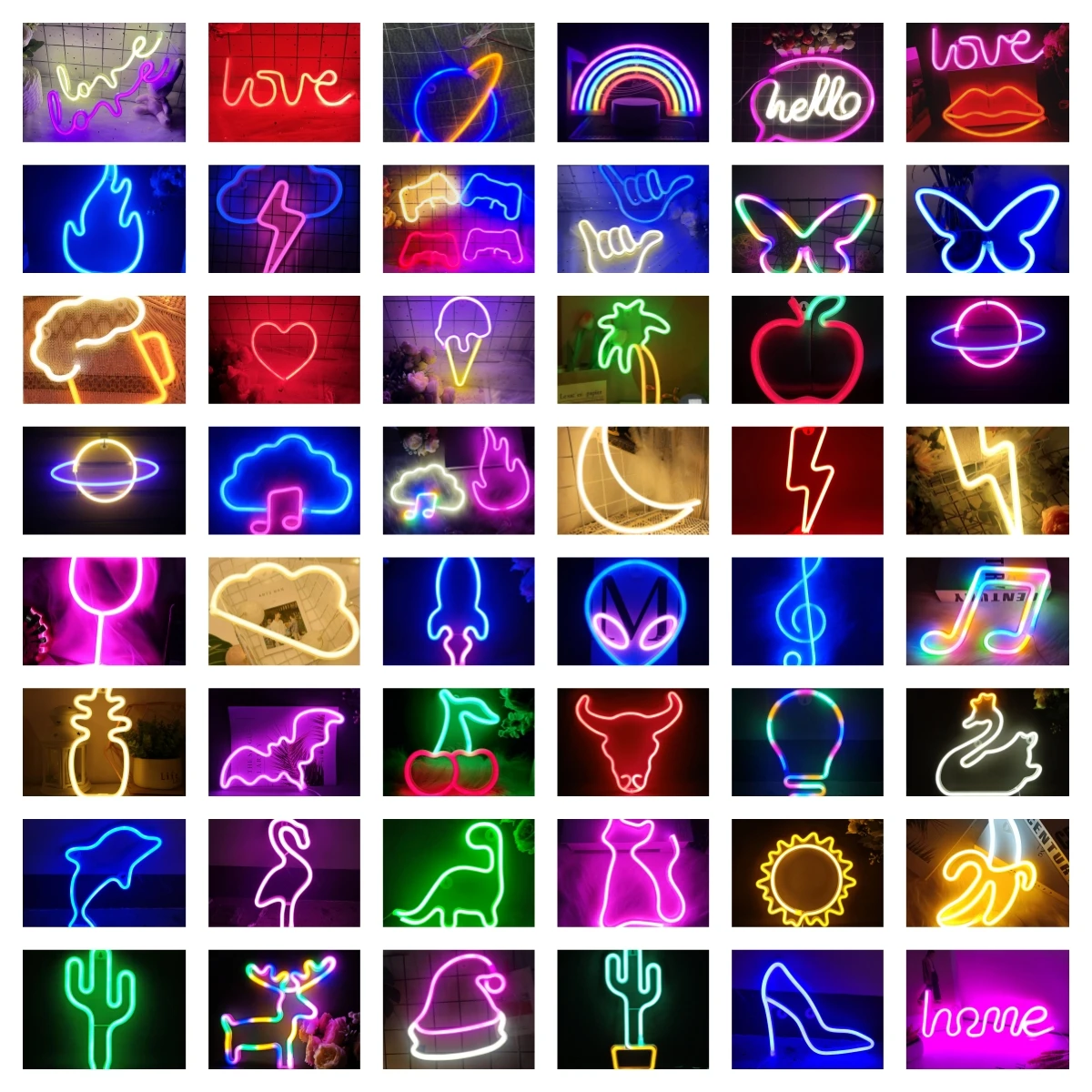 LED-Neon-Night-Light-Wall-Hanging-Neon-Sign-for-Kids-Room-Home-Bedroom ...