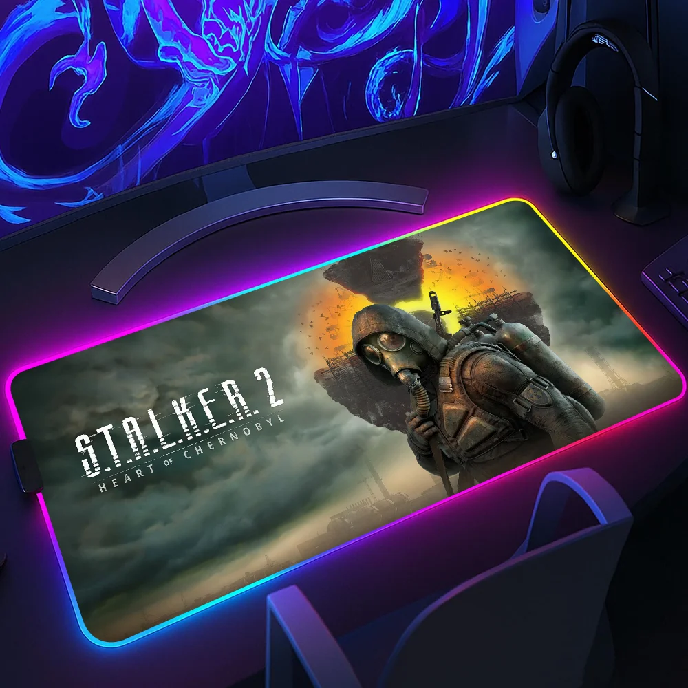 GAME STALKER 2 H-Heart Chornobyl Mouse Pad RGB LED Light Non-Slip ...