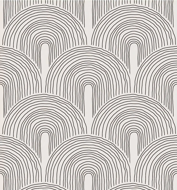 Black And White Rainbow Wallpaper