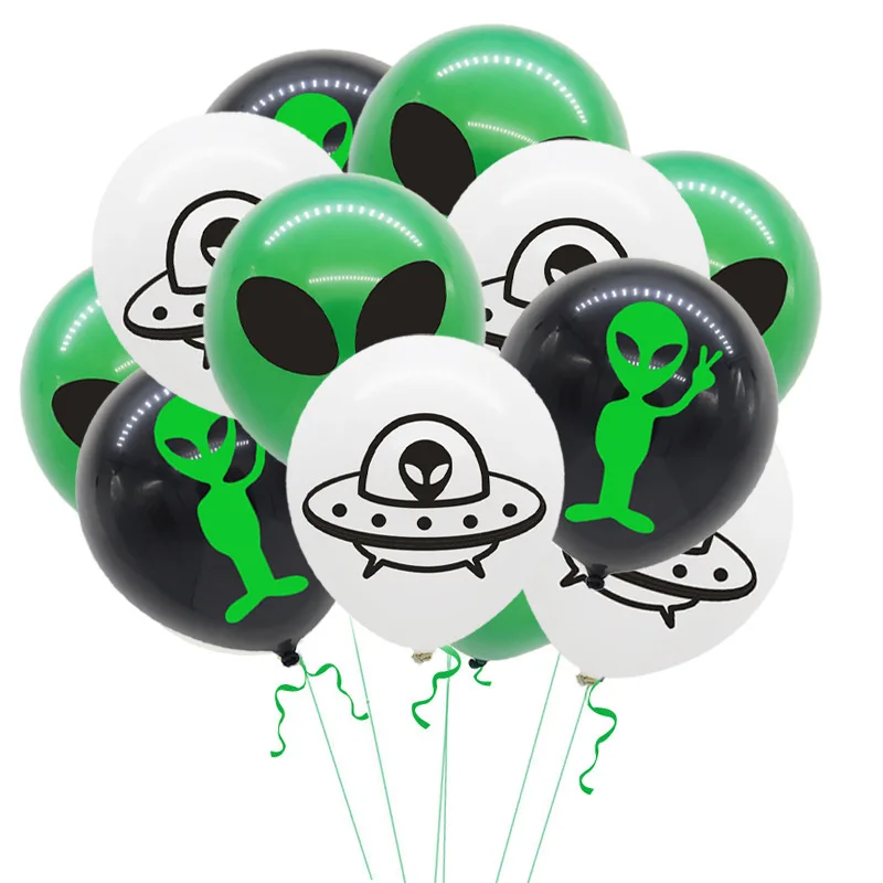 Alien-Balloon-Astronaut-Space-UFO-Theme-Party-Decorations-Alien-Latex ...