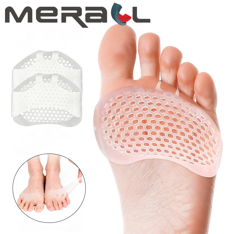 1-Pair-Silicone-Metatarsal-Pads-Toe-Separator-Pain-Relief-Foot-Pads ...