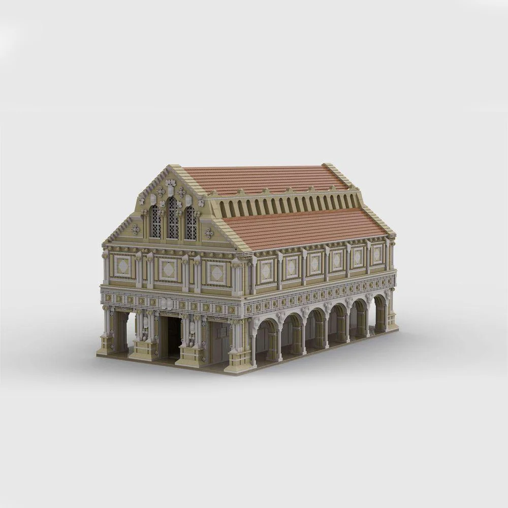 20134PCS-MOC-Building-Bricks-Ancient-Roman-Basilica-Model-Building ...