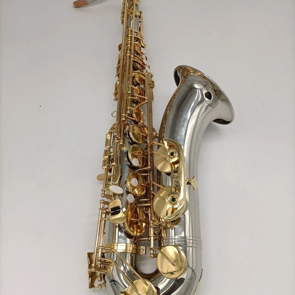 tenor saxophone 802 Original 1 :1 key type BB white copper tenor Sax ...