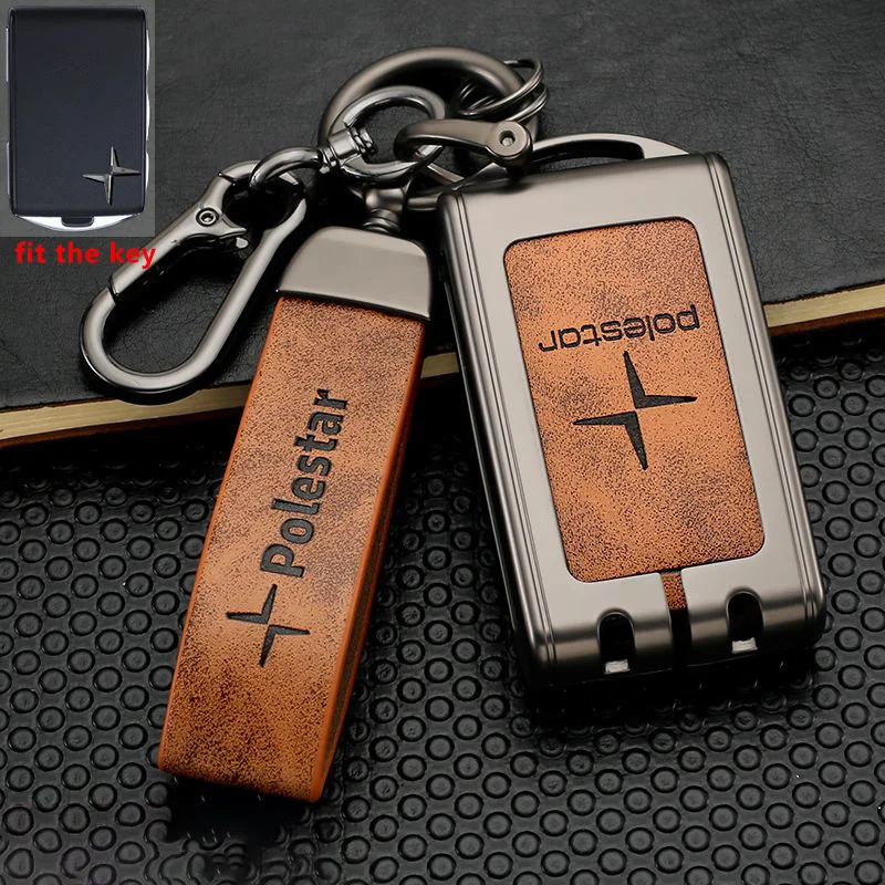 for Polestar 2 Polestar1 Polestar3 1 3 Zinc Alloy Leather Car Key Case ...