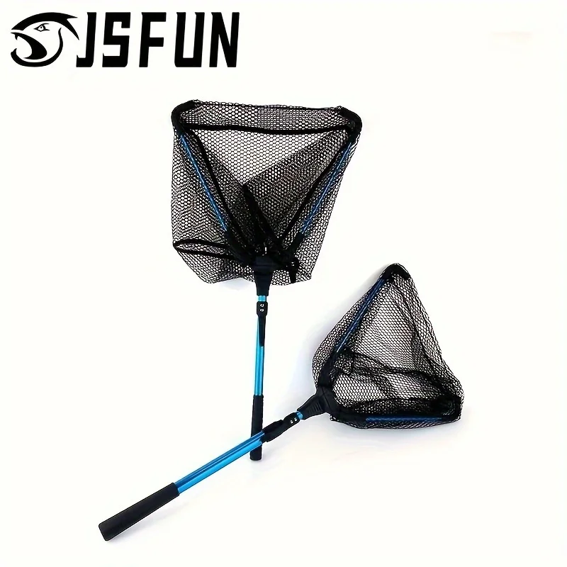 75-92CM-Fishing-Hand-Net-Gear-Aluminum-Alloy-Retractable-Triangle ...