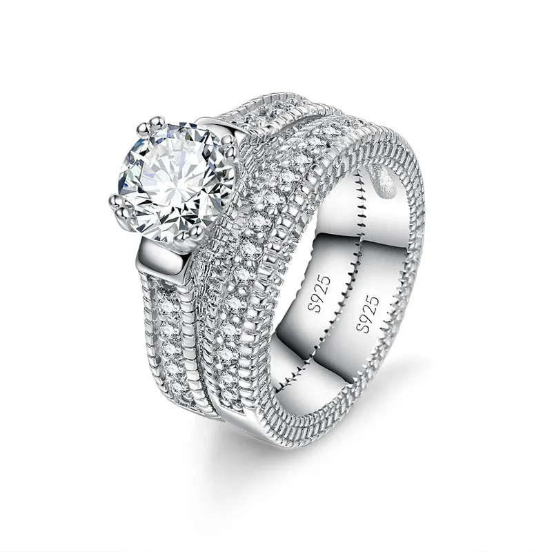 Elegant-Wedding-Engagement-Couple-Rings-Set-925-Sterling-Silver-Color ...