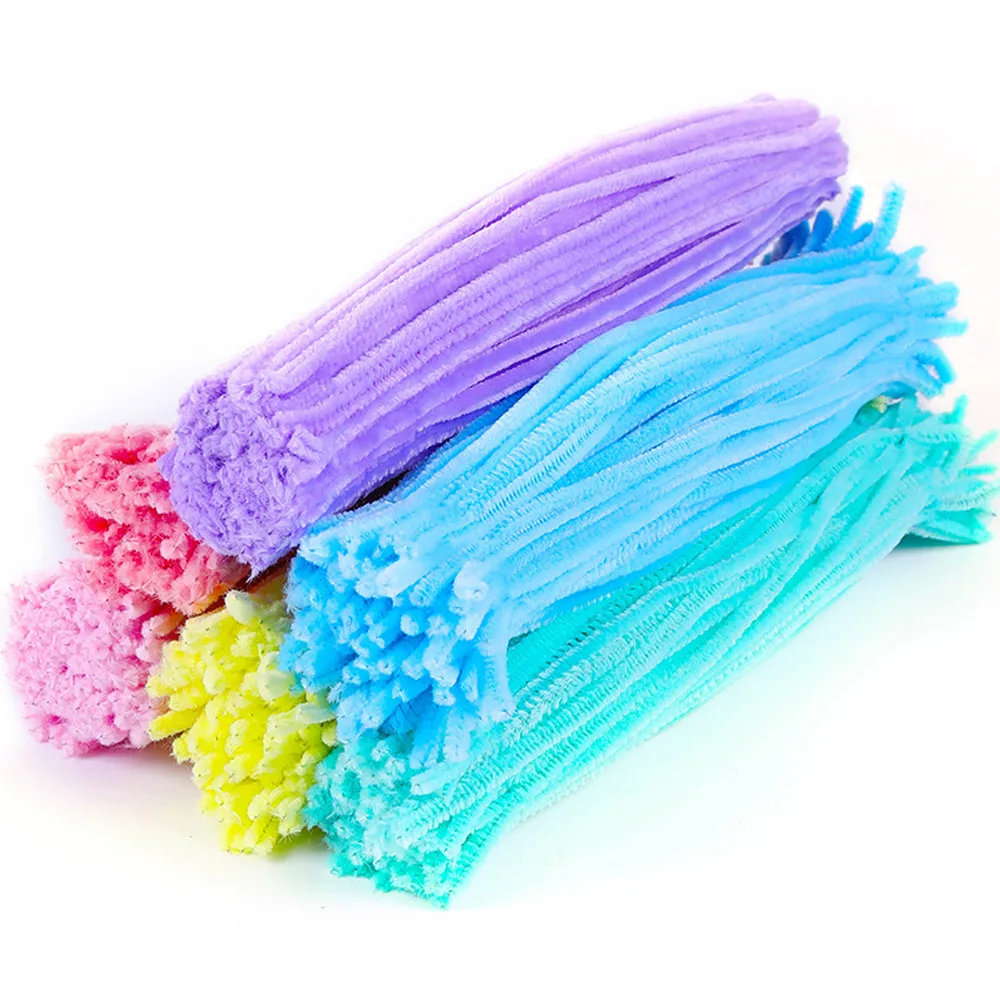 100pc-Chenille-Stem-Pipe-Kids-DIY-Creative-Toys-Chenille-Sticks ...