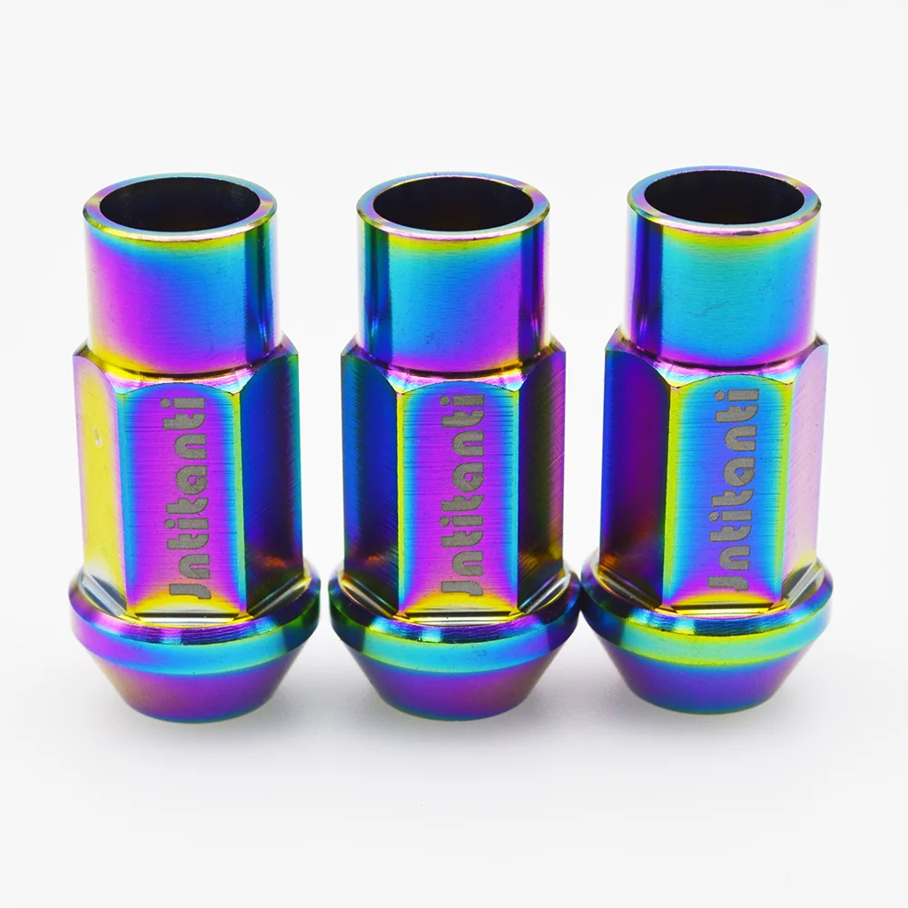 Jntitanti Gr.5 Titanium Lug Nuts Gr Titanium Wheel Hub Nut M12*1.5*45mm ...